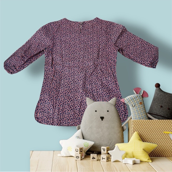 JUNEE JR | Shirts & Tops | Junee Jr Red Blue Floral Girls Summer Blouse ...